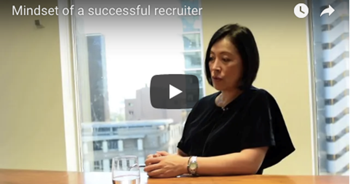 What is the mindset of a successful recruiter?